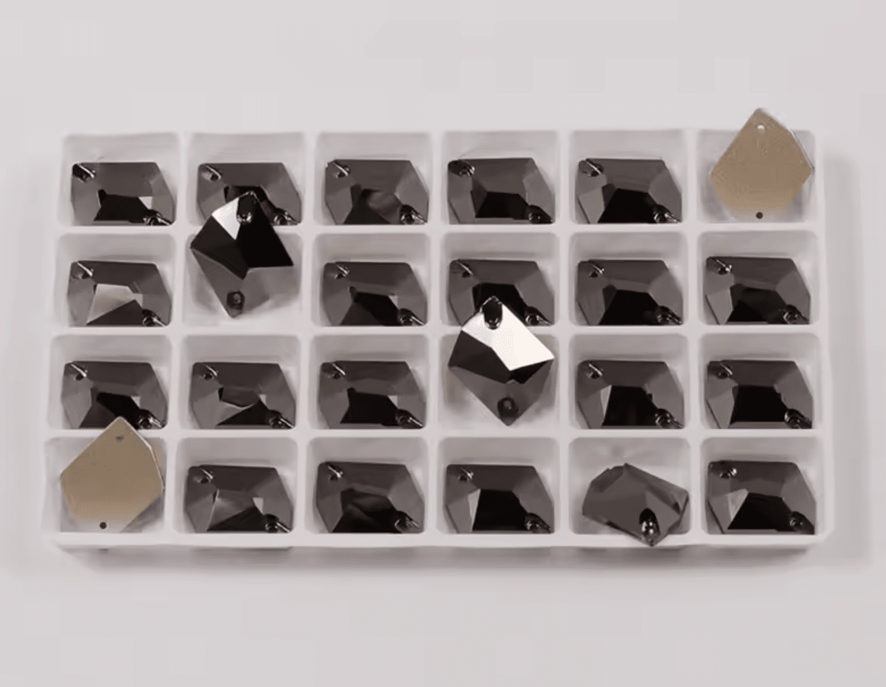 Large Silver Squashed Square Rhinestones – Dazzle Me Dancewear