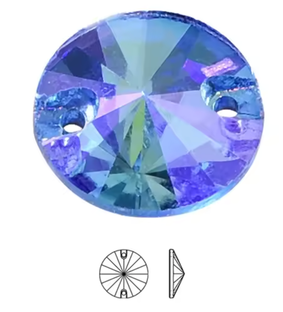 Standard Light Sapphire AB Glass Rivoli – Dazzle Me Dancewear