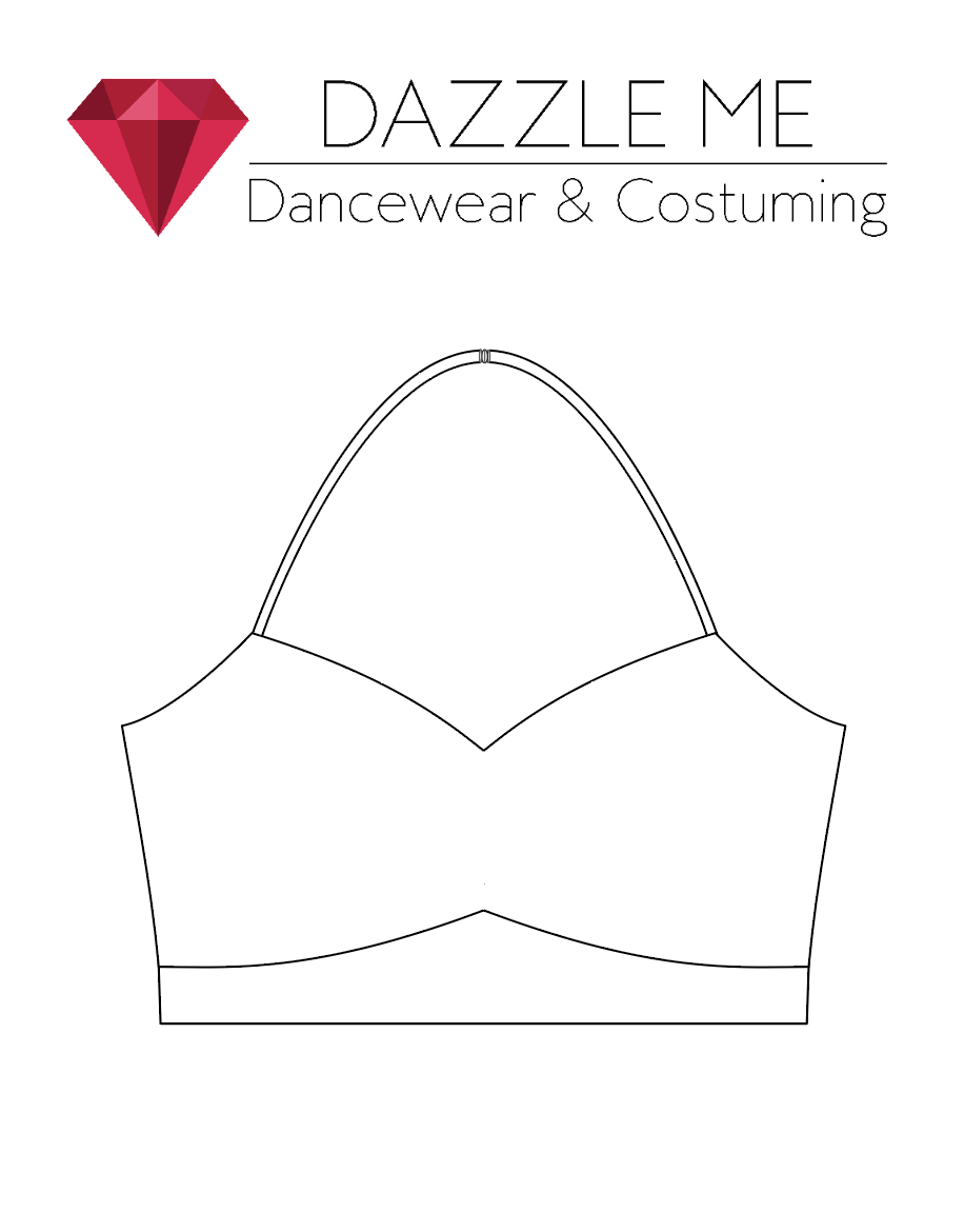 Grace Crop Top PDF Sewing Pattern – Dazzle Me Dancewear