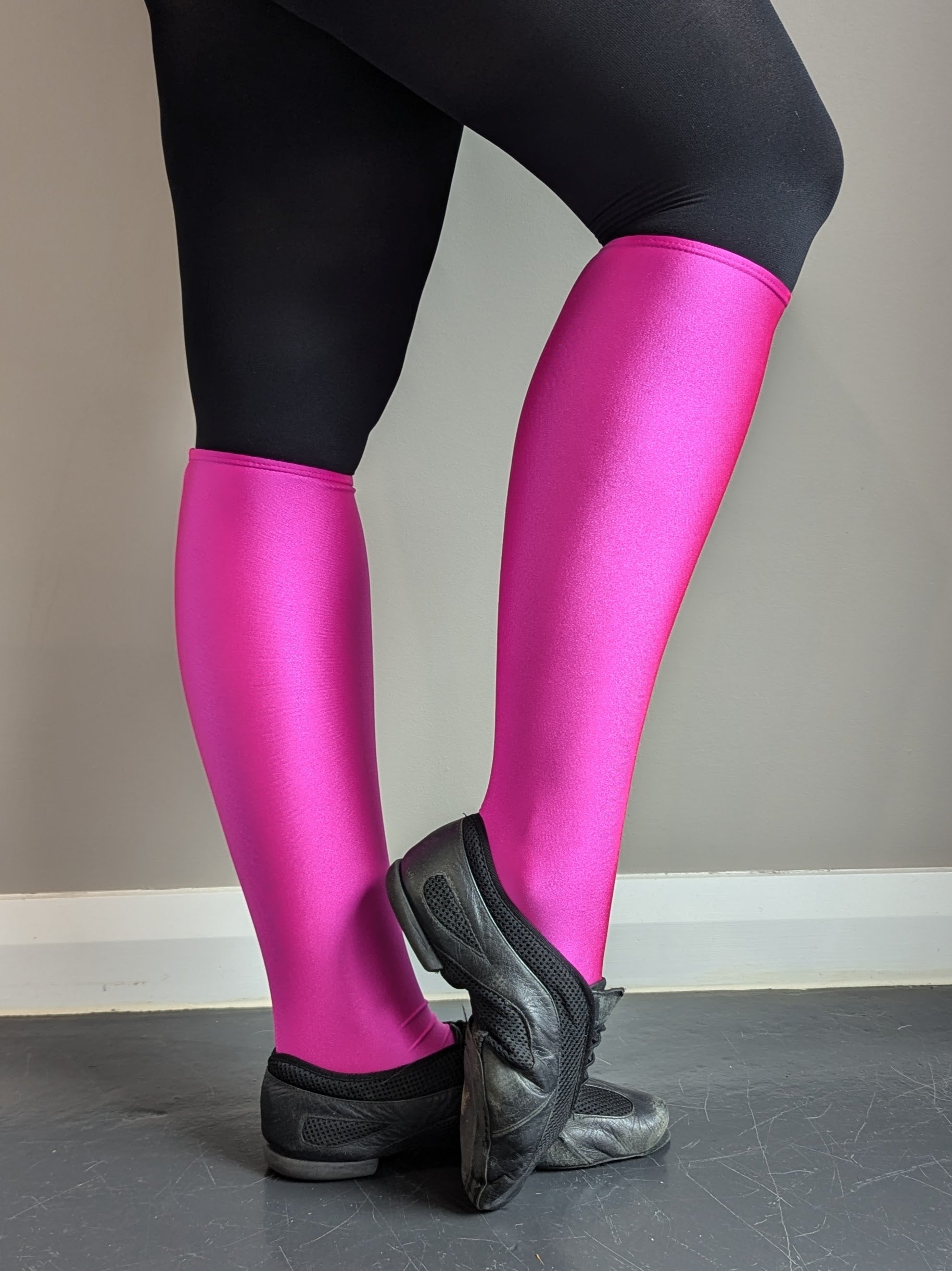 Knee High Spats - Fuchsia – Dazzle Me Dancewear