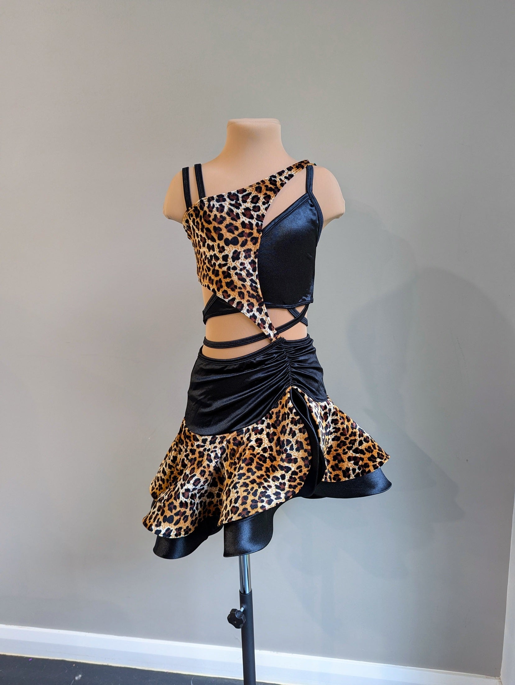 Lets Tango - Leopard & Black – Dazzle Me Dancewear