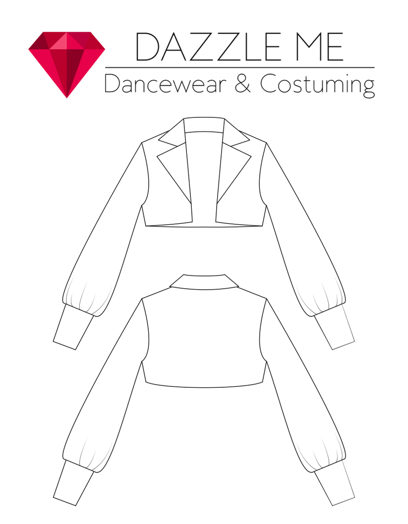 Cropped Jacket PDF Sewing Pattern – Dazzle Me Dancewear
